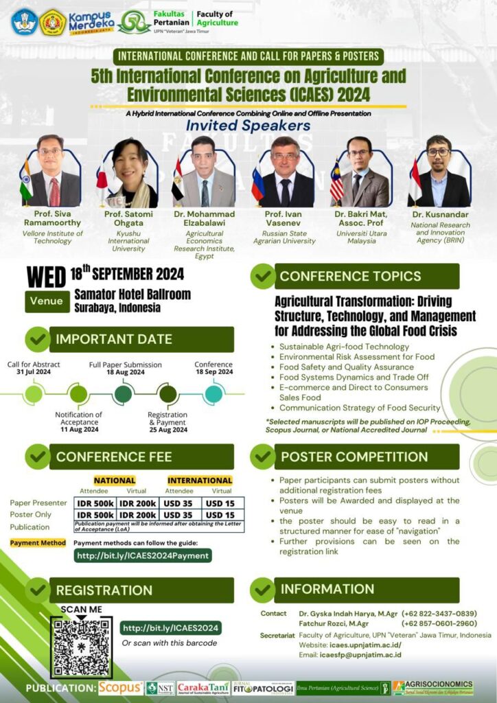 ICAES 5th is the International Conference on Agriculture and ...